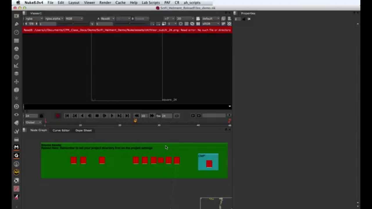 Use Search And Replace To Reload Multiple Readnodes With Path Errors Nuke Compositing Tutorials
